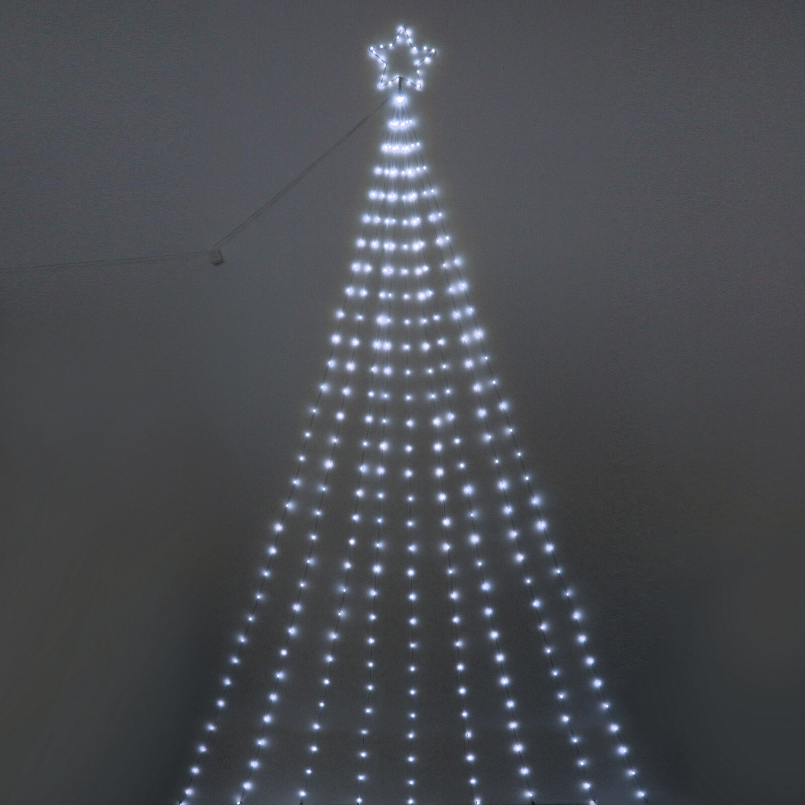 Гирлянда для дома занавес «Звездный путь»3м (водопад) 281 лампа LED, 7 режимов, IP-20.220v, Белый