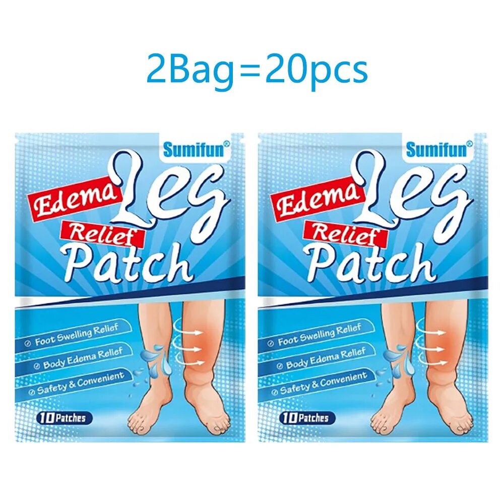 Пластыри от отеков и боли в ногах 10 шт. 20pcs