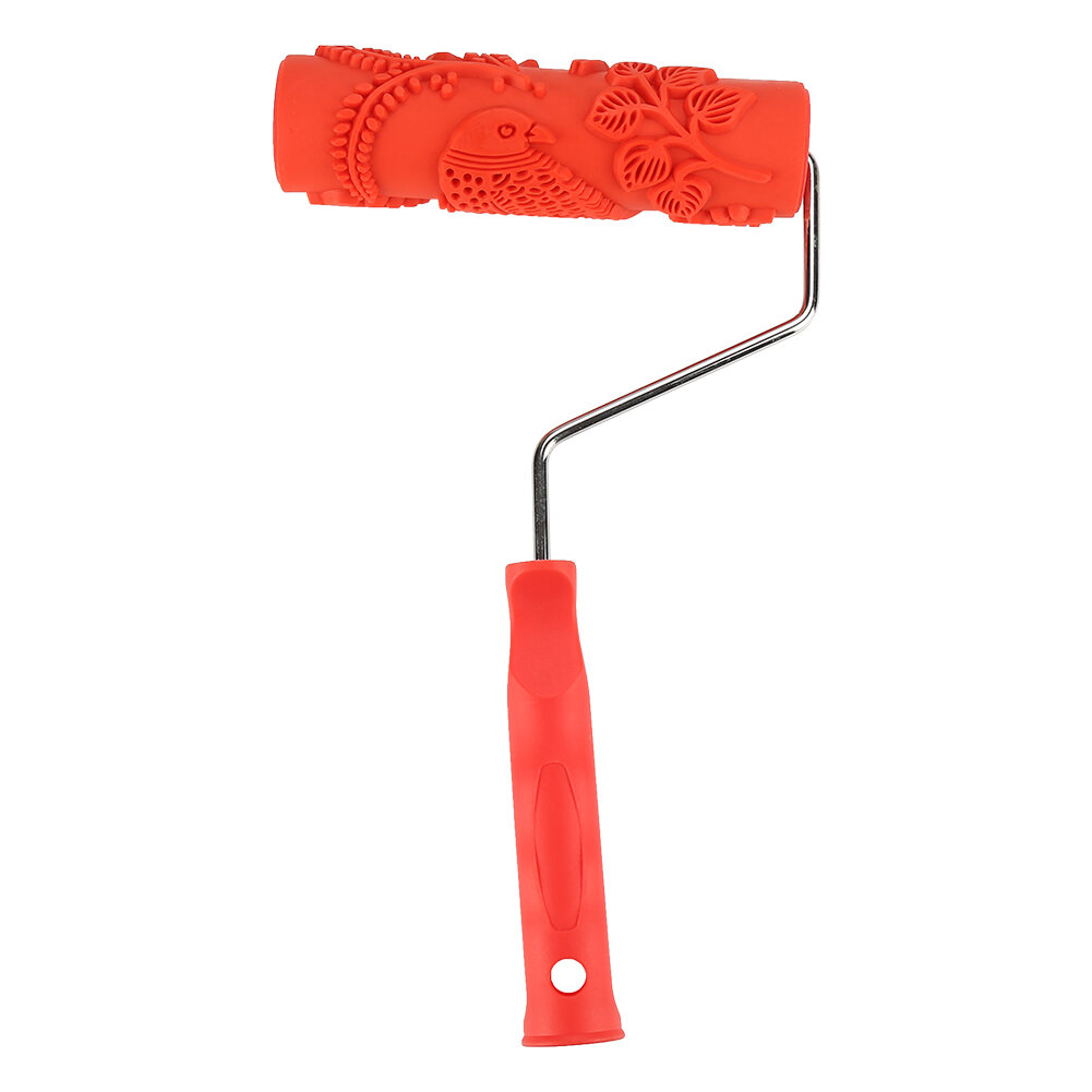 7 -дюймовый резиновый тиснение текстуры настенная печатная печать с выбросом ролика с ручкой EG343T