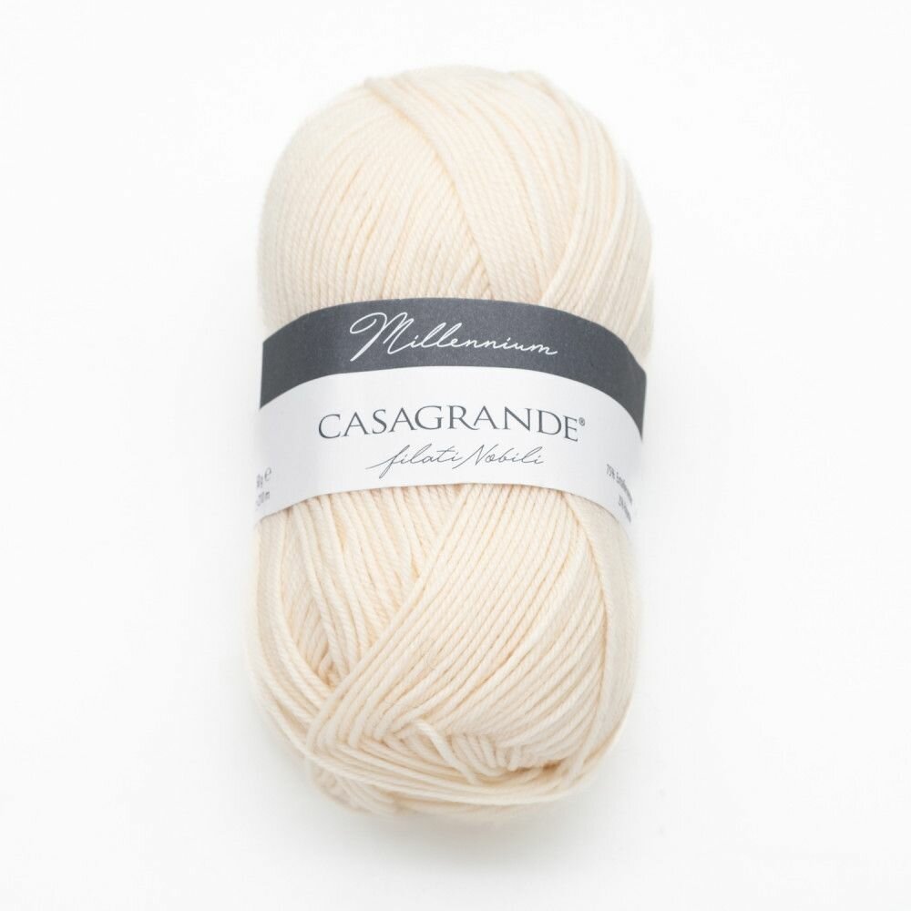 Носочная пряжа Casagrande Millennium (31.001) 1 моток