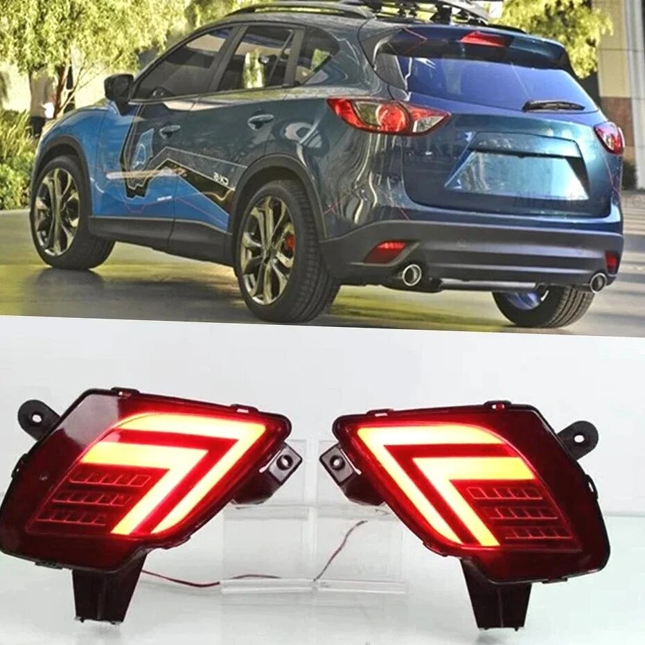 CSCSNL 1 комплект автомобильного светодиодного бампера, задний фонарь, стоп-сигнал, задний противотуманный фонарь, сигнальная лампа для Mazda CX-5 CX5 2013 2014 2015 2016 3 Function