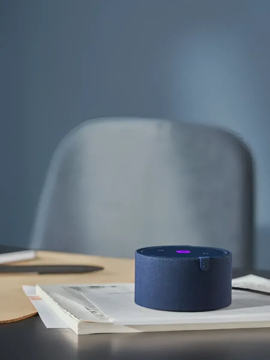 Умная колонка Яндекс Станция Мини с часами с Алисой на YaGPT