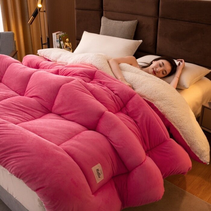 Одеяло Zexinrui, овечий флис, стеганое, 220x240 см, 9,1-10 кг