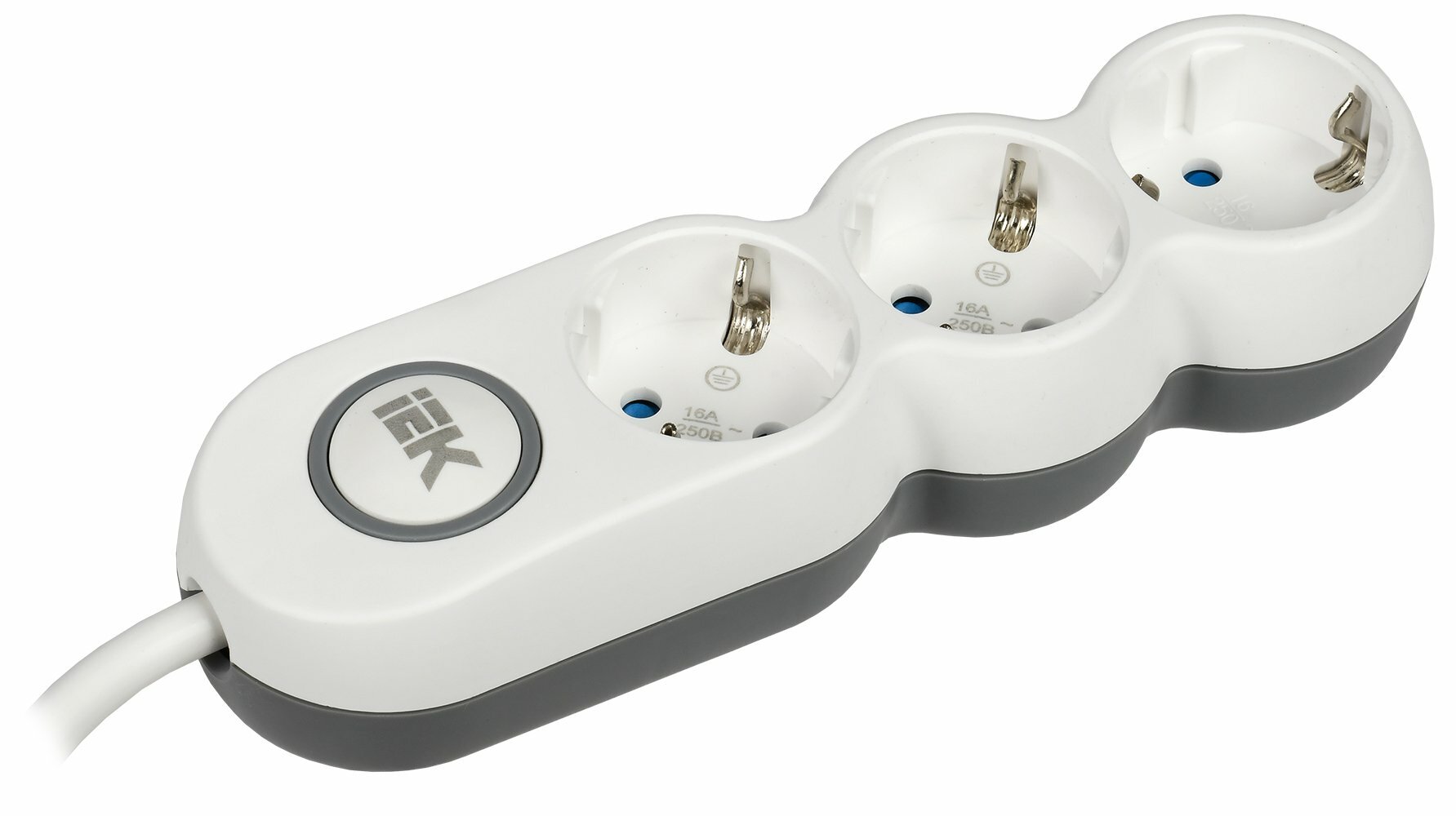 IEK UNO Удлинитель У03В 3 места 2P+PE/5м 3х1,5мм2 16А/250В UNO, WYP53-16-03-05-ZK
