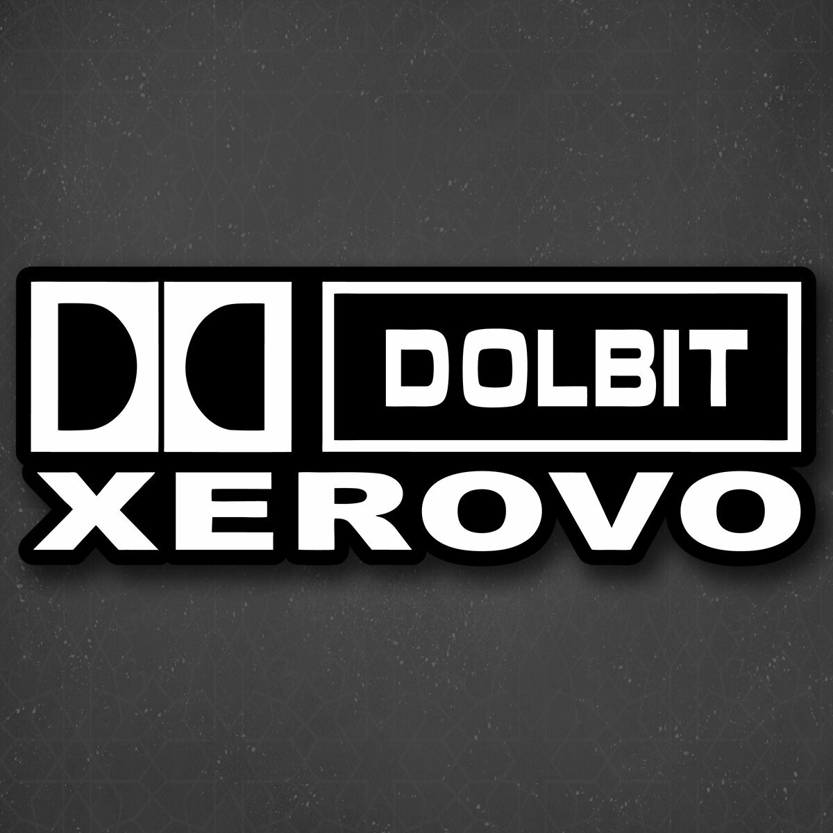 Наклейка на авто "DOLBIT XEROVO - Долбит Хреново" 24x9 см