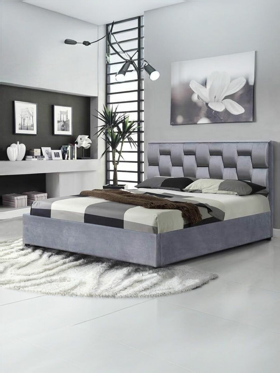 Кровать HALMAR ANNABEL 160 серый