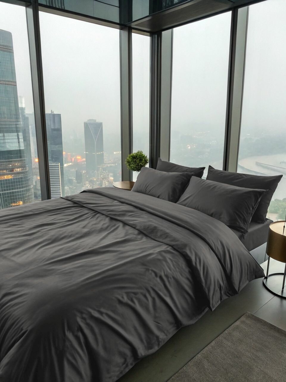 Наволочка из тенселя 40 х 40 - М - Горький шоколад