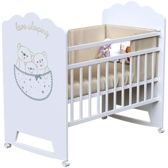 Кроватка Вдк Love Sleeping белый