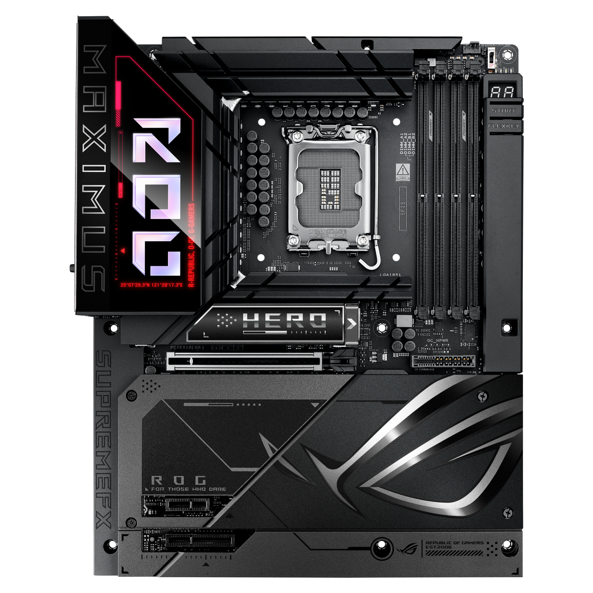 ASUS Материнская плата Socket1851 ASUS ROG MAXIMUS Z890 HERO BTF (iZ890, 4xDDR5, M.2, SATA III, RAID, PCI-E, HDMI, 2xTB, 5Гбит LAN, 2.5Гбит LAN, WiFi, BT, 10Гбит USB, 10Гбит Type-C, ATX) (ret)