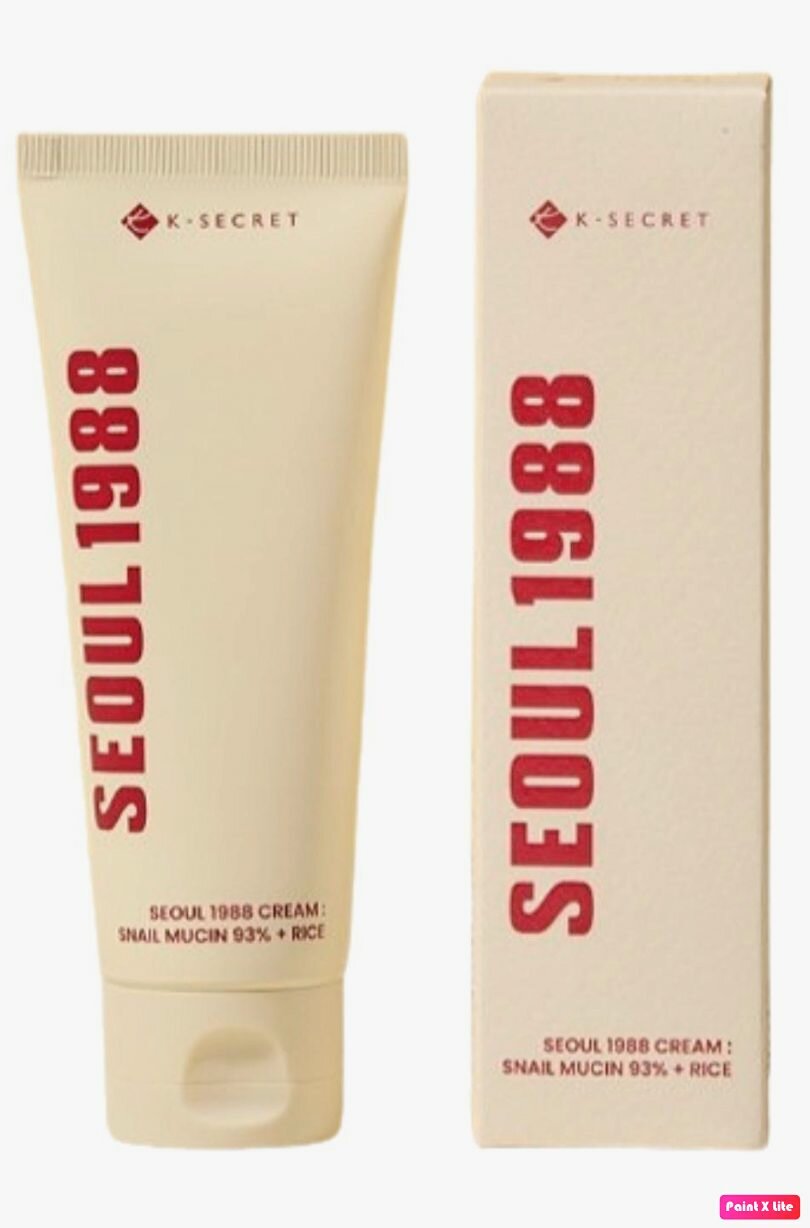 Регенерирующий крем для лица K-SECRET SEOUL 1988 Cream: Snail Mucin 93% + Rice 100мл