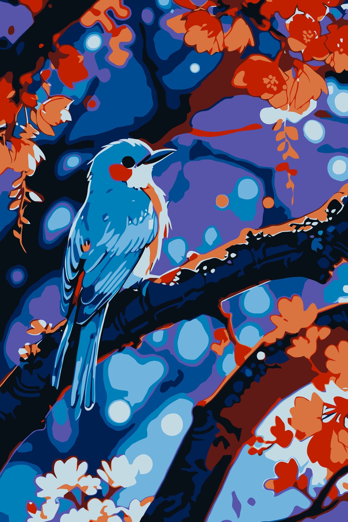 Детская картина по номерам E3190 "Лесные Жители" 20x30