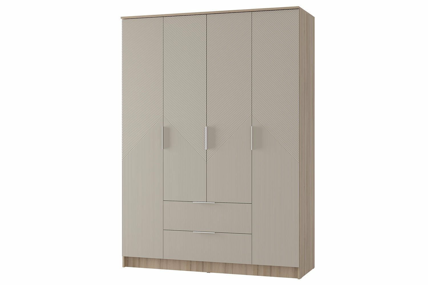 Шкаф 4-створчатый Эмилия ШК-11, дуб смоки/айриш (MF03)