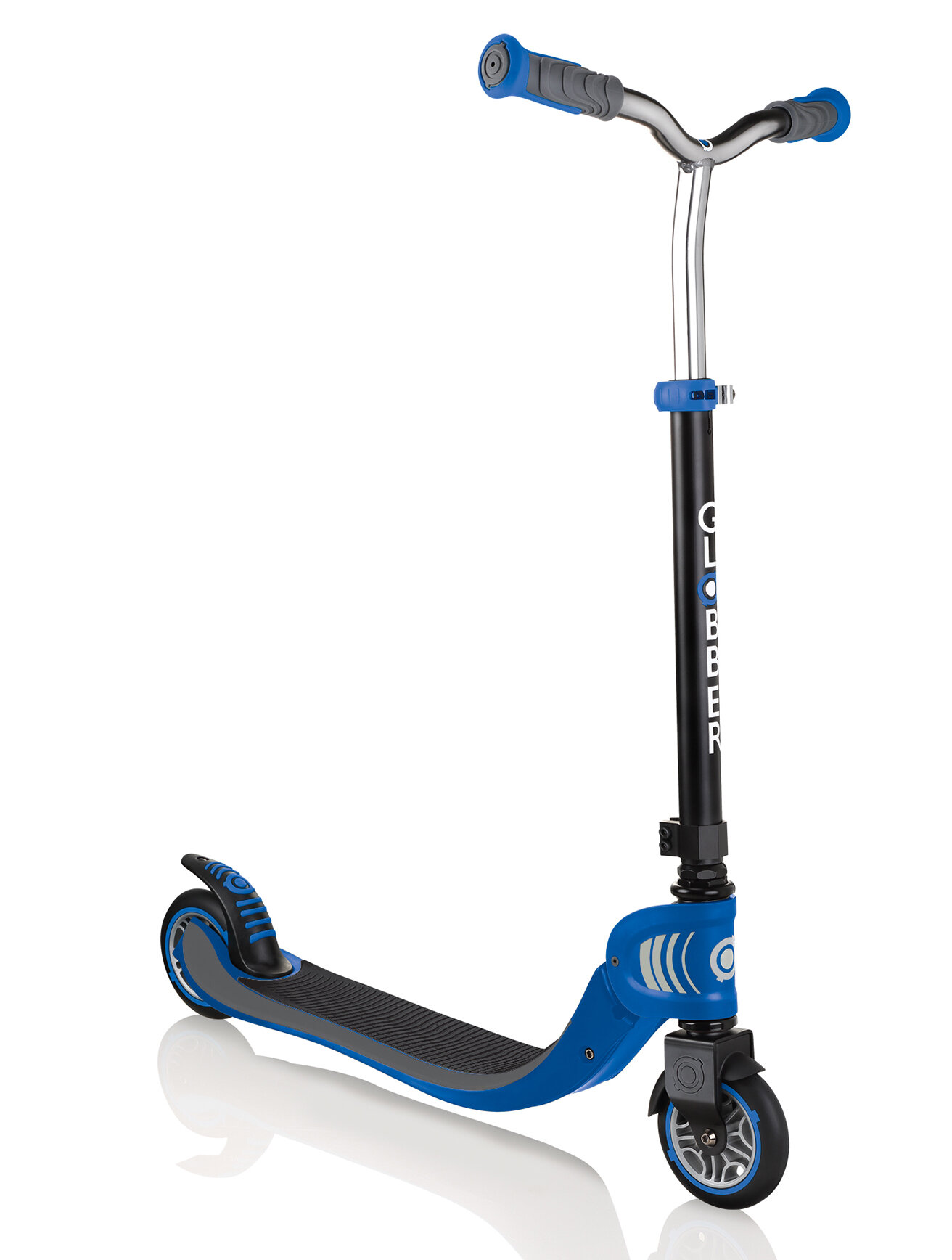Детский самокат Globber FLOW 125 Foldable, двухколесный, складной - Blue