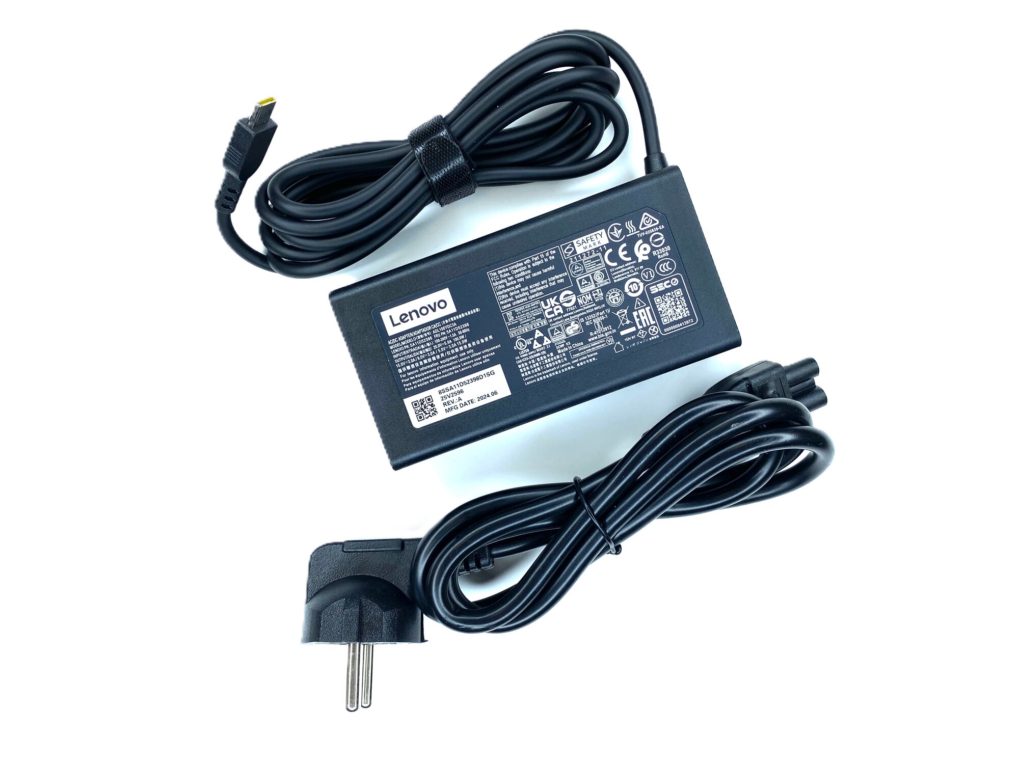 Блок питания для ноутбука Lenovo 20V 5A (Type-C) 100W, с сетевым кабелем