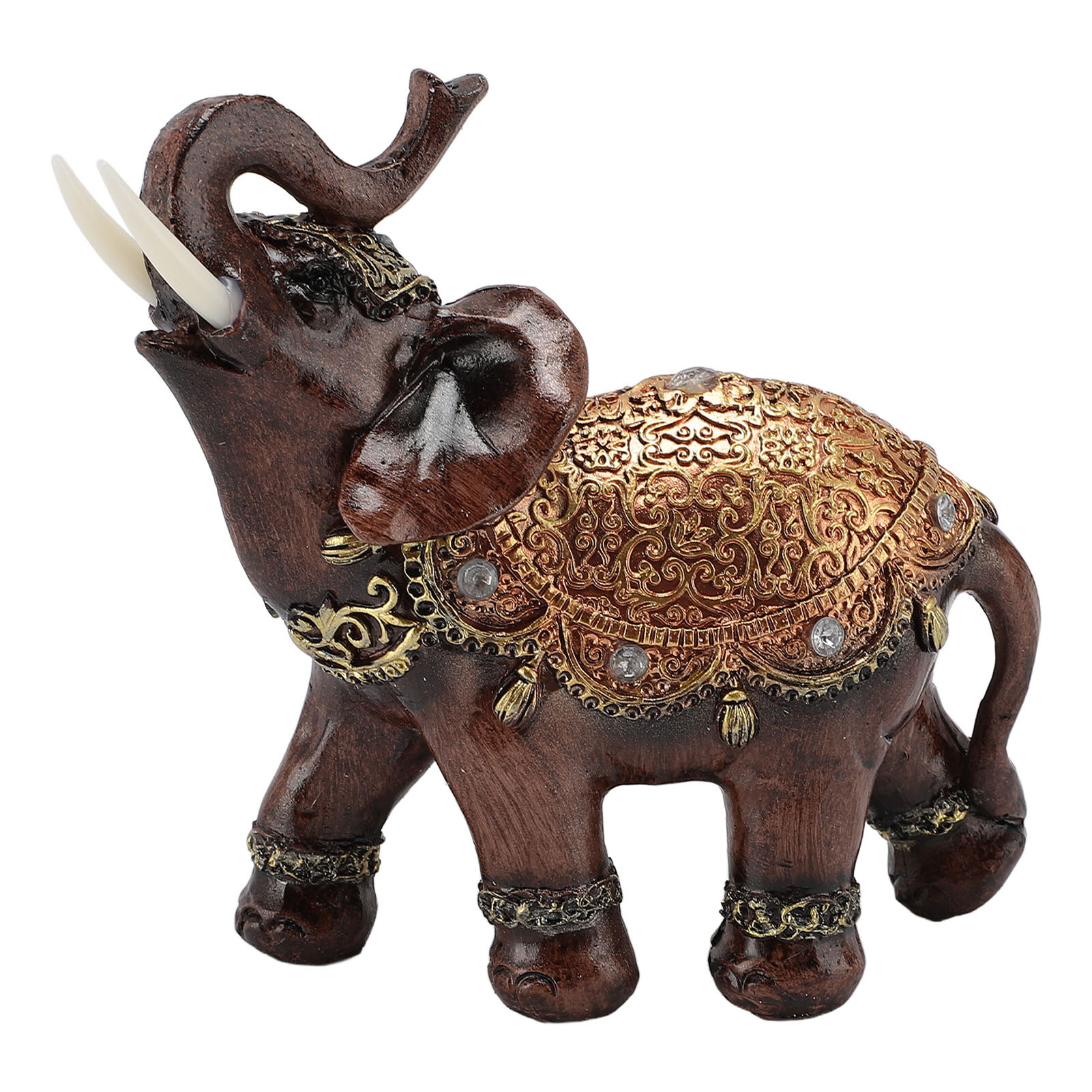 Богатство счастливчика Статуя Статуя Смола Фэн Шуи Слон Слон Фигурчане Украшение для гостиной.