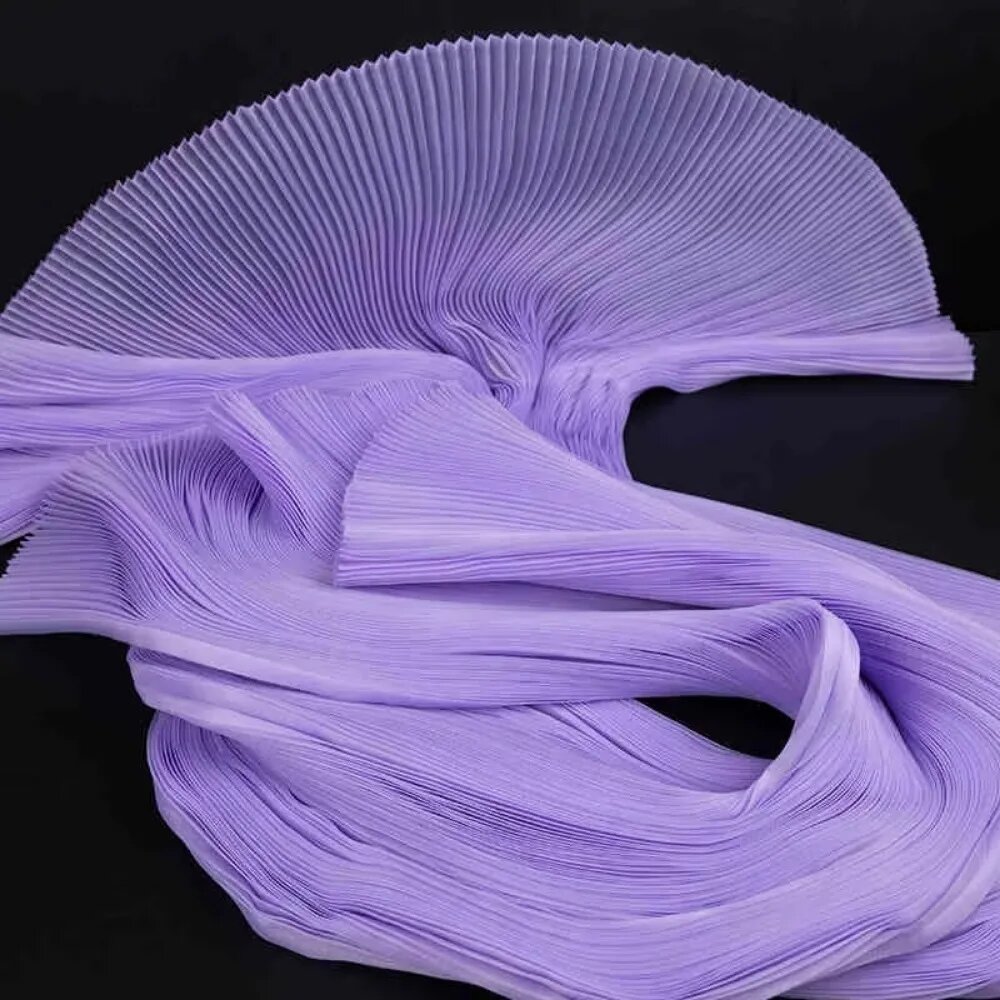 Плиссированная органза 142см Purple