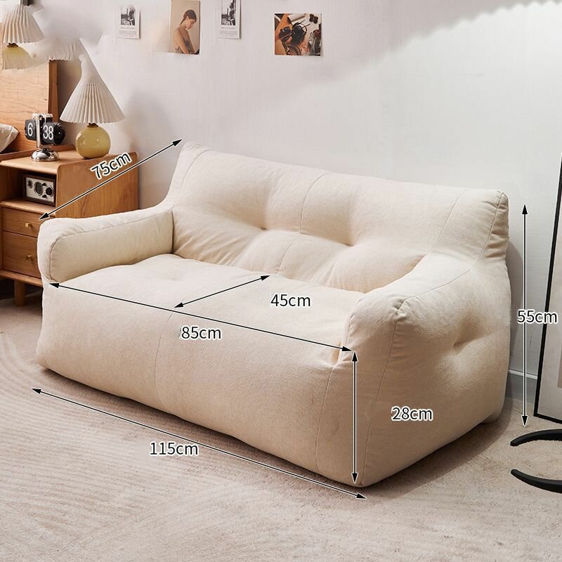 Пуфик мешок мини диван, диван кровать в детскую, Подходит для офисов, коридоров, салонов красоты, балконов, 115x55x45 см. -hz