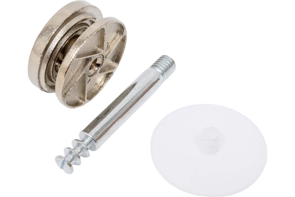 AKS Эксцентриковая стяжка усиленная 35 мм   шток 55 мм белая заглушка, ко 33251