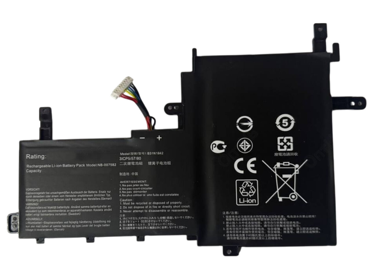 Аккумулятор OEM (совместимый с B31N1842) для ноутбука Asus VivoBook S15 M513UA, X513EA, X513IA 11.52V 3653mAh черный