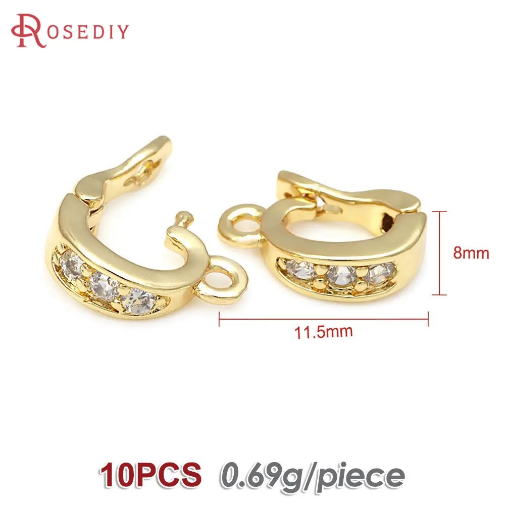 Подвески-застежки Rosediy из латуни