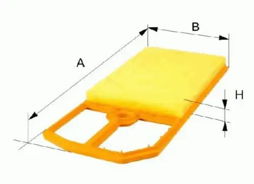 Воздушный фильтр для двигателя воздушный Fiat Doblo/Grande Punto/Panda 1.3D/JTD с 2003 года