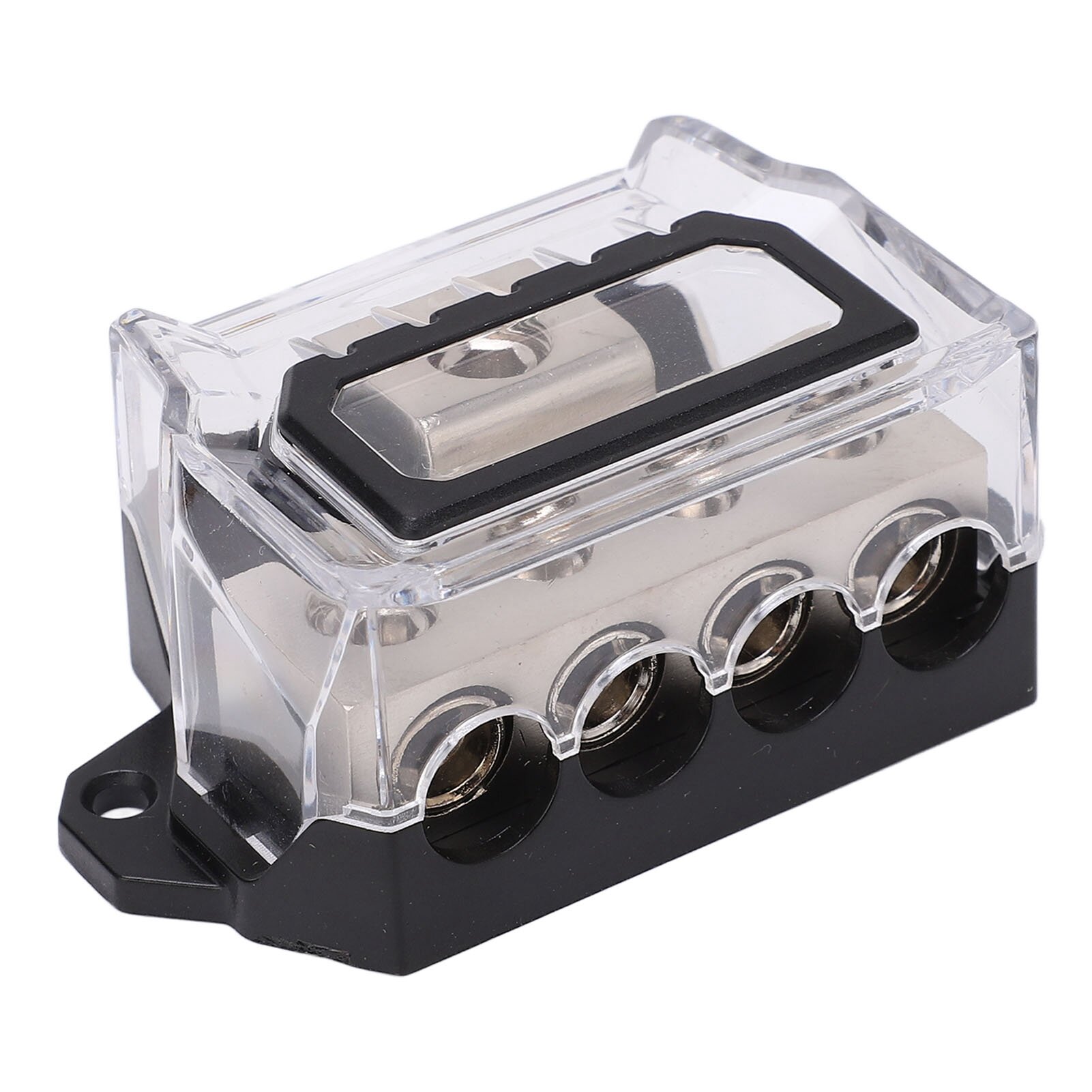 Распределительный блок питания, разветвитель проводов заземления 0 калибра на 4 калибра, аудиораспределитель для автомобилей и лодок.