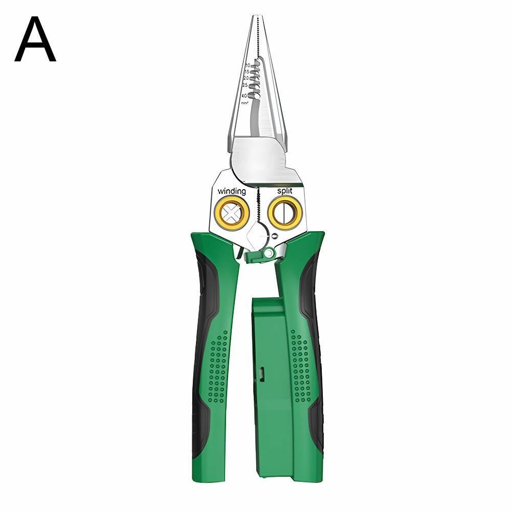 Плоскогубцы многофункциональные 8 в 1, пассатижи универсальные кусачки для проволоки и проводов. из высокоуглеродистой стали, Ручка для тестирования