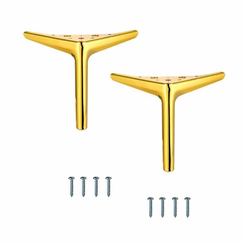 Ножки мебельные треугольные для стульев, диванов, тумбочек, кроватей (высота 12-25см) 2 шт в трех цветах