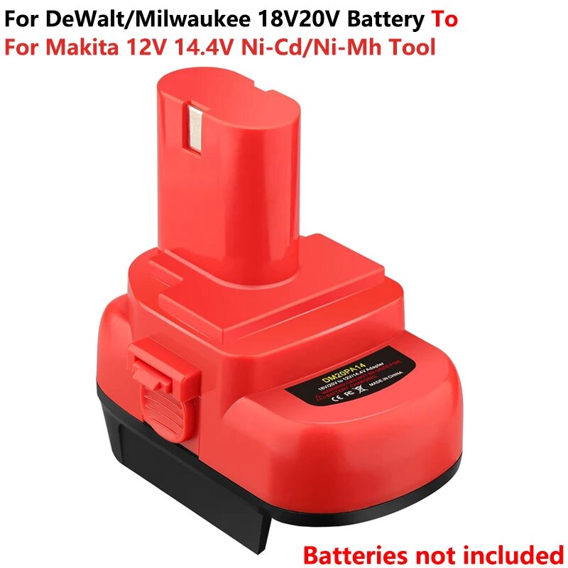 Адаптер для литий-ионного аккумулятора Makita/Milwaukee/Dewalt 18 В 20 В, конвертируемый в Ni-CD Ni-Mh аккумулятор Makita 12 В/14,4 В, аккумуляторные инструменты