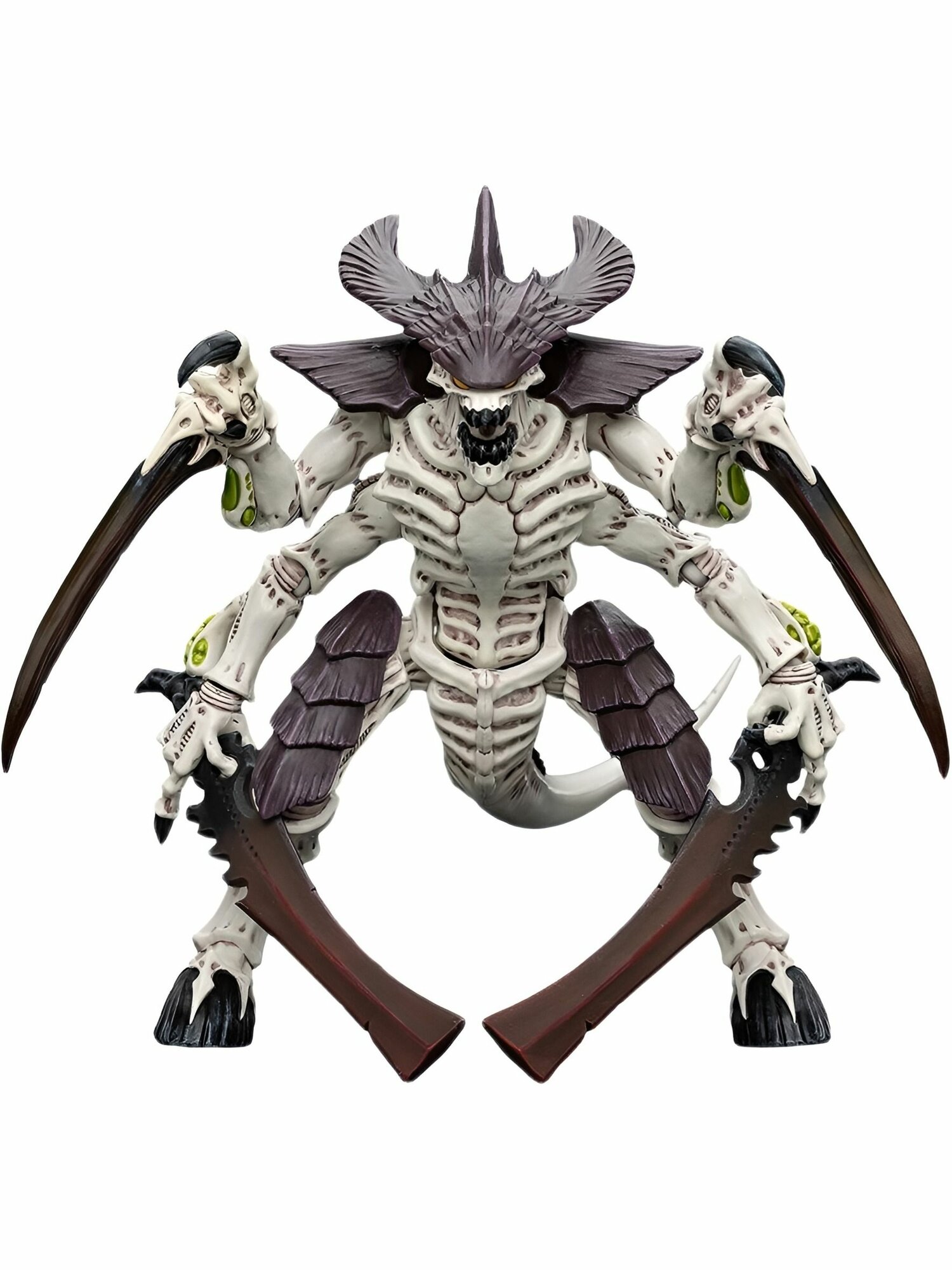 Подвижная фигурка JOYTOY Warhammer 40K Tyranids Hive Fleet Leviathan Tyranid Warrior with Boneswords 2 коллекция игрушек