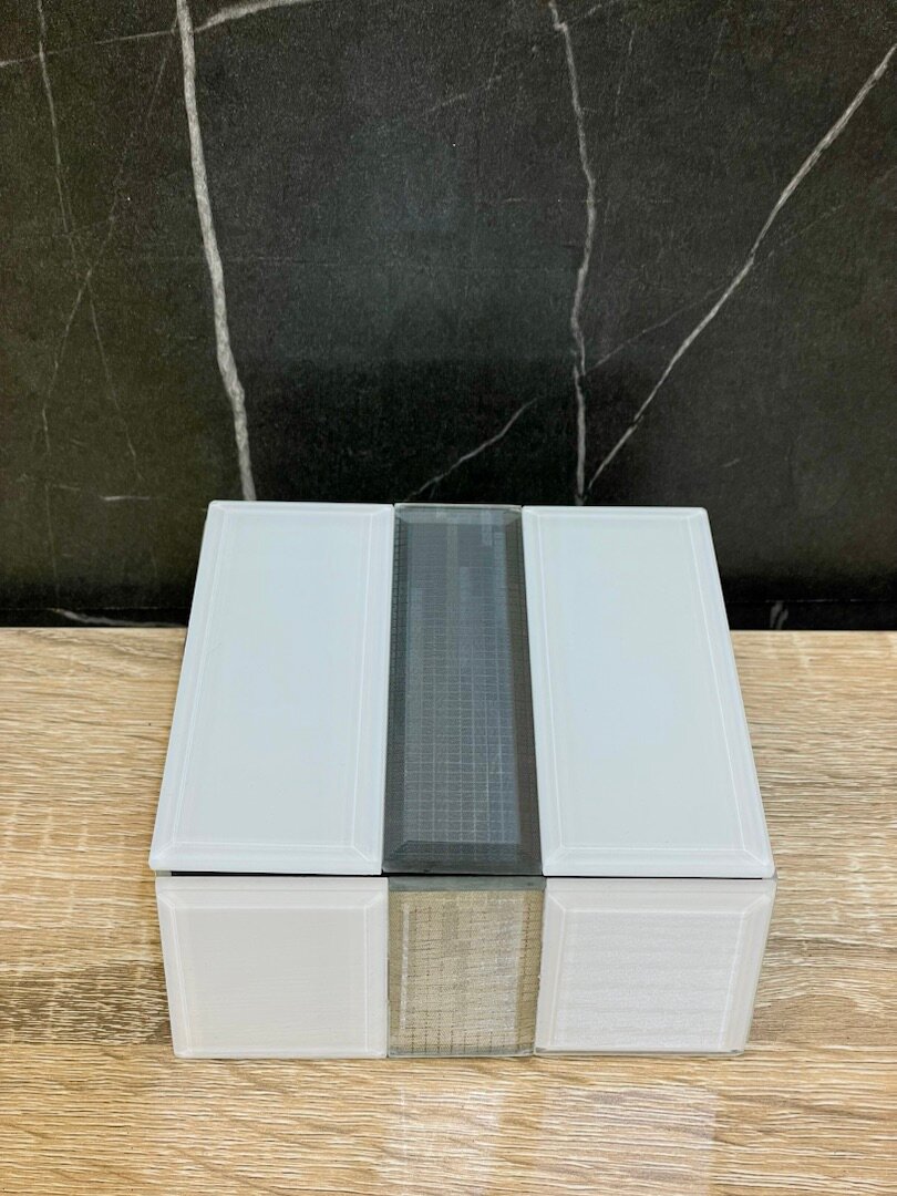 Шкатулка стекло белый Casaentera 12х12х6 см CE02-800669