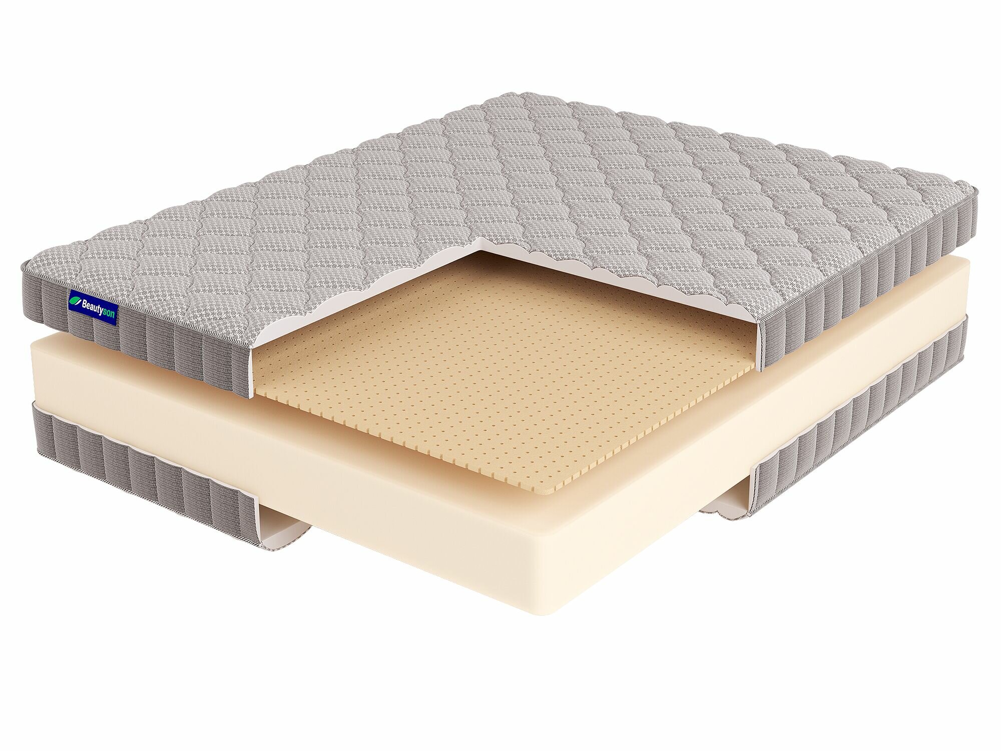 Матрас Beautyson Roll Foam 21 Latex 160х200 высота 22 см анатомический средней жесткости латексный Беспружинный