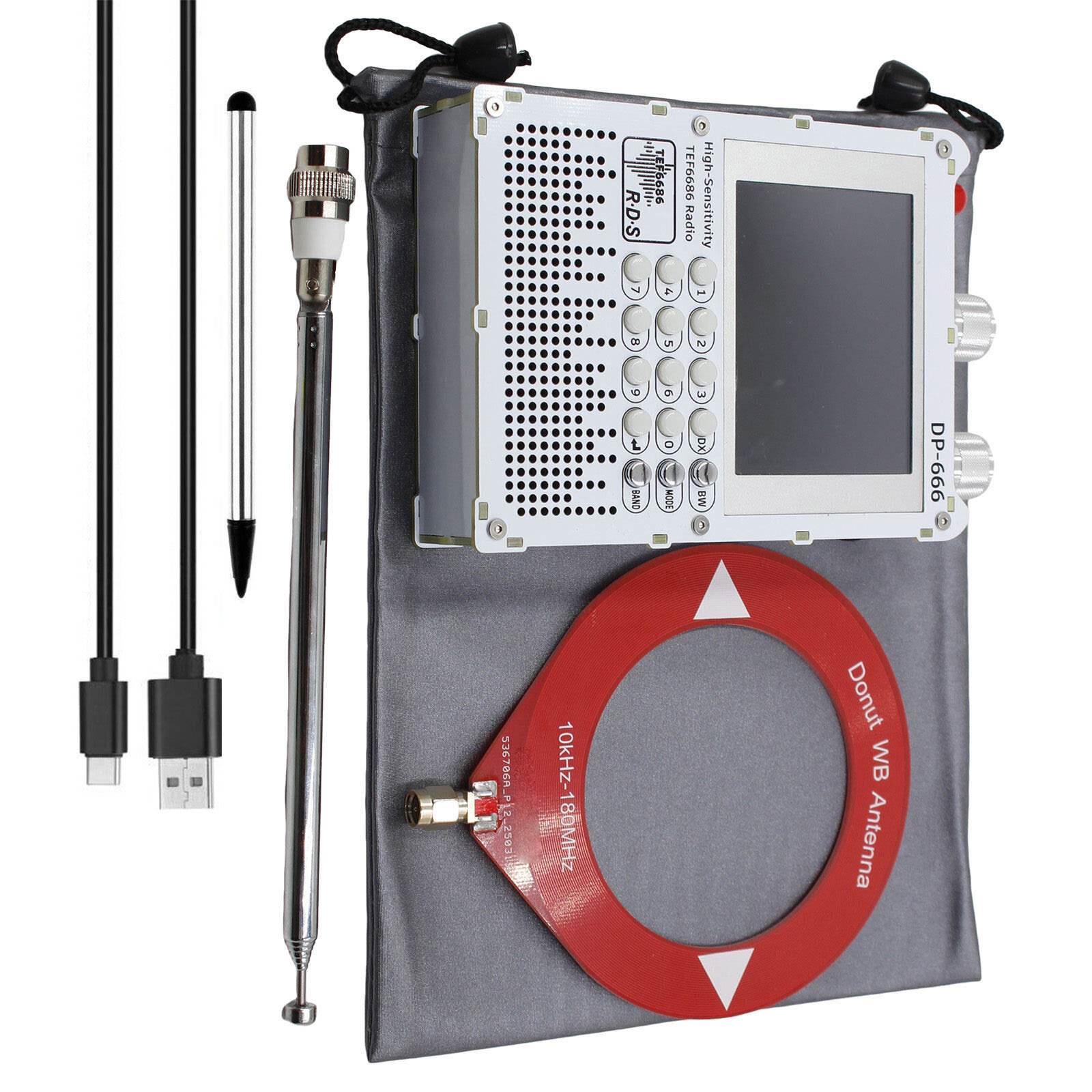 Высокая Чувствительность FM AM Радио Продвинутый Чип TEF6686 Четкий Прием Многодиапазонный