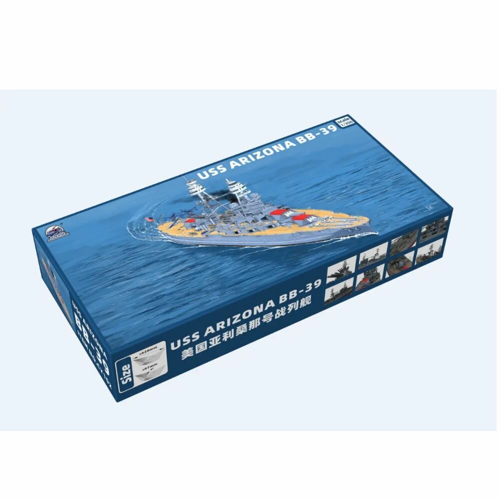 CY CY102 1/350 USS ARIZONA BB-39 Набор моделей сборки боевого корабля