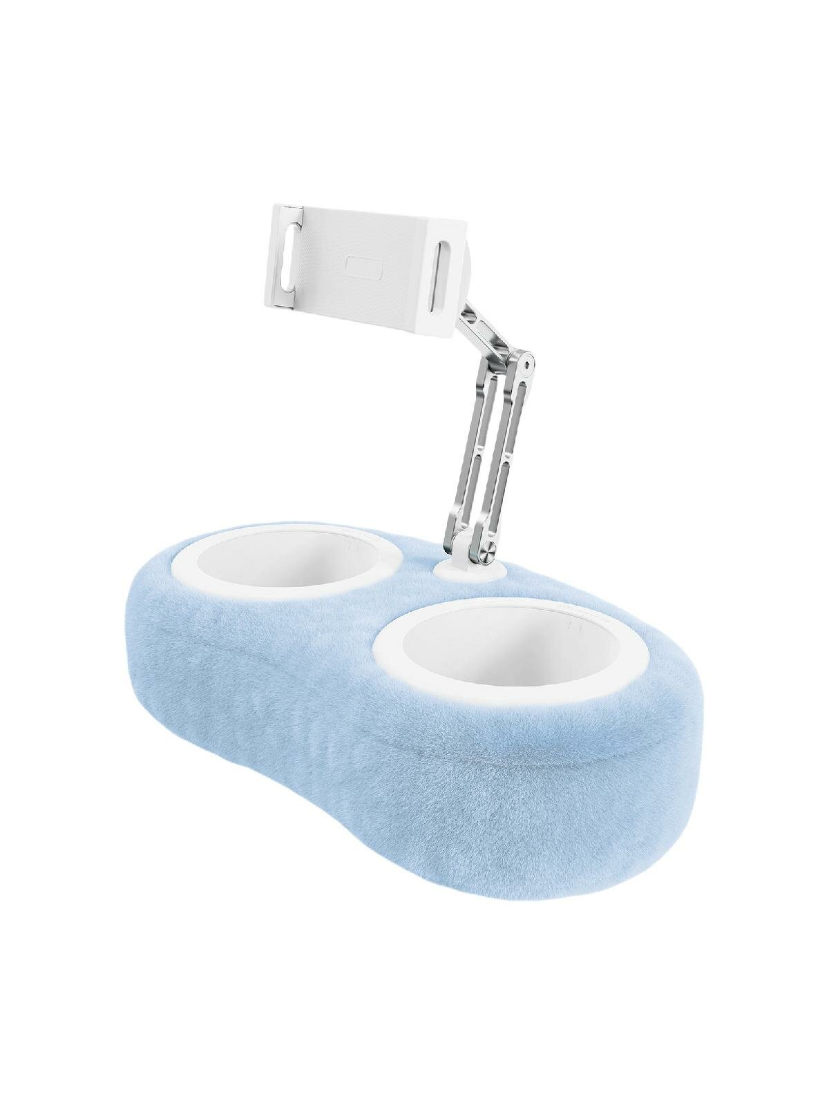 Fuzzy Phone Holder Tablet Cushion Holder Adjustable Phone Stand Flexible Tablet Stand Foldable Phone Holder Cute Plush