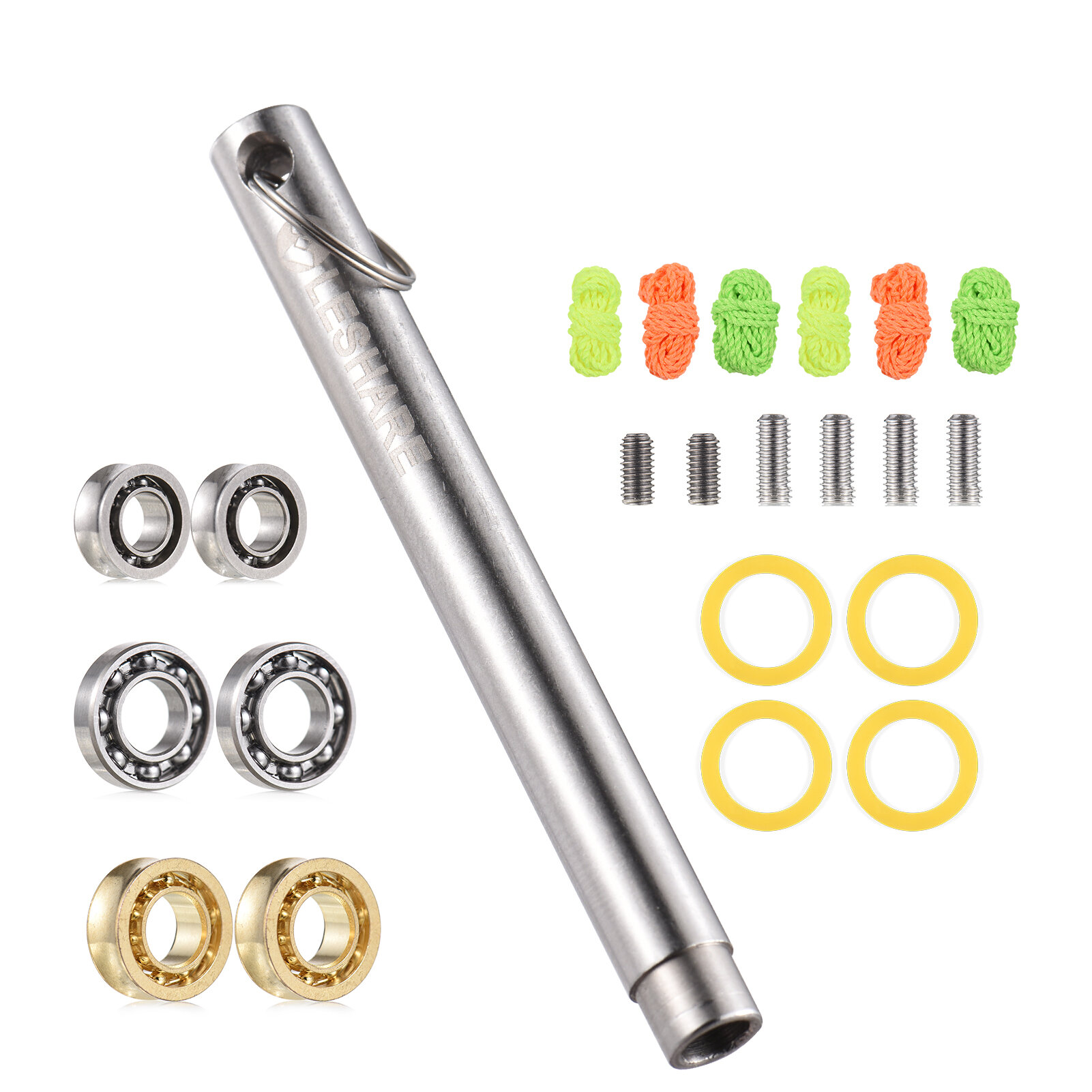 Набор заменяемых подшипников для йо-йо 4 шт подшипников нереагирующих с 10 шариками 2 шт подшипников реактивных с 8 шариками с осями нитями для йо-йо и инструментом для снятия подшипников из нержавеющей стали размеры подшипников нереагирующих