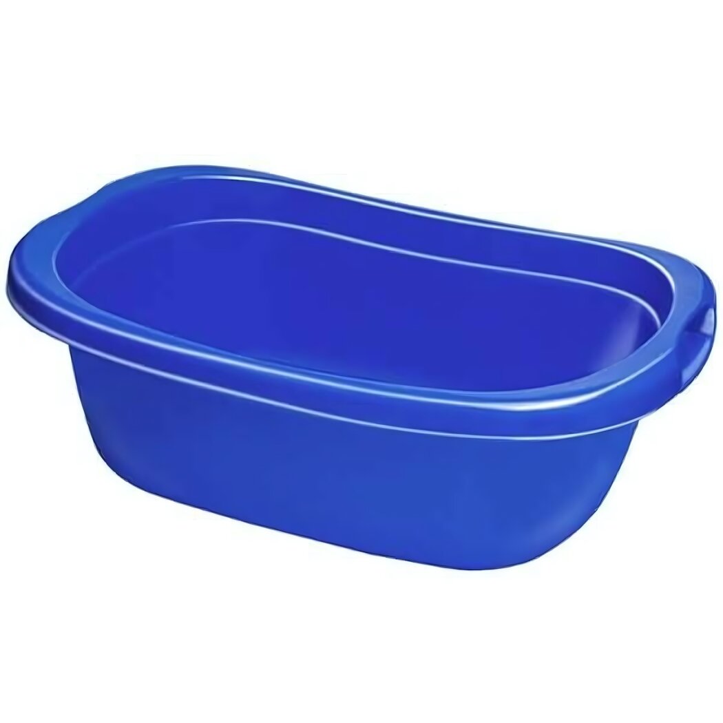 Таз пластиковый 'Лагуна' 32л, прямоугольный, разноцветный принт