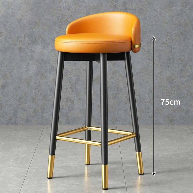 Барный стул оранжевый Барные стулья 75см