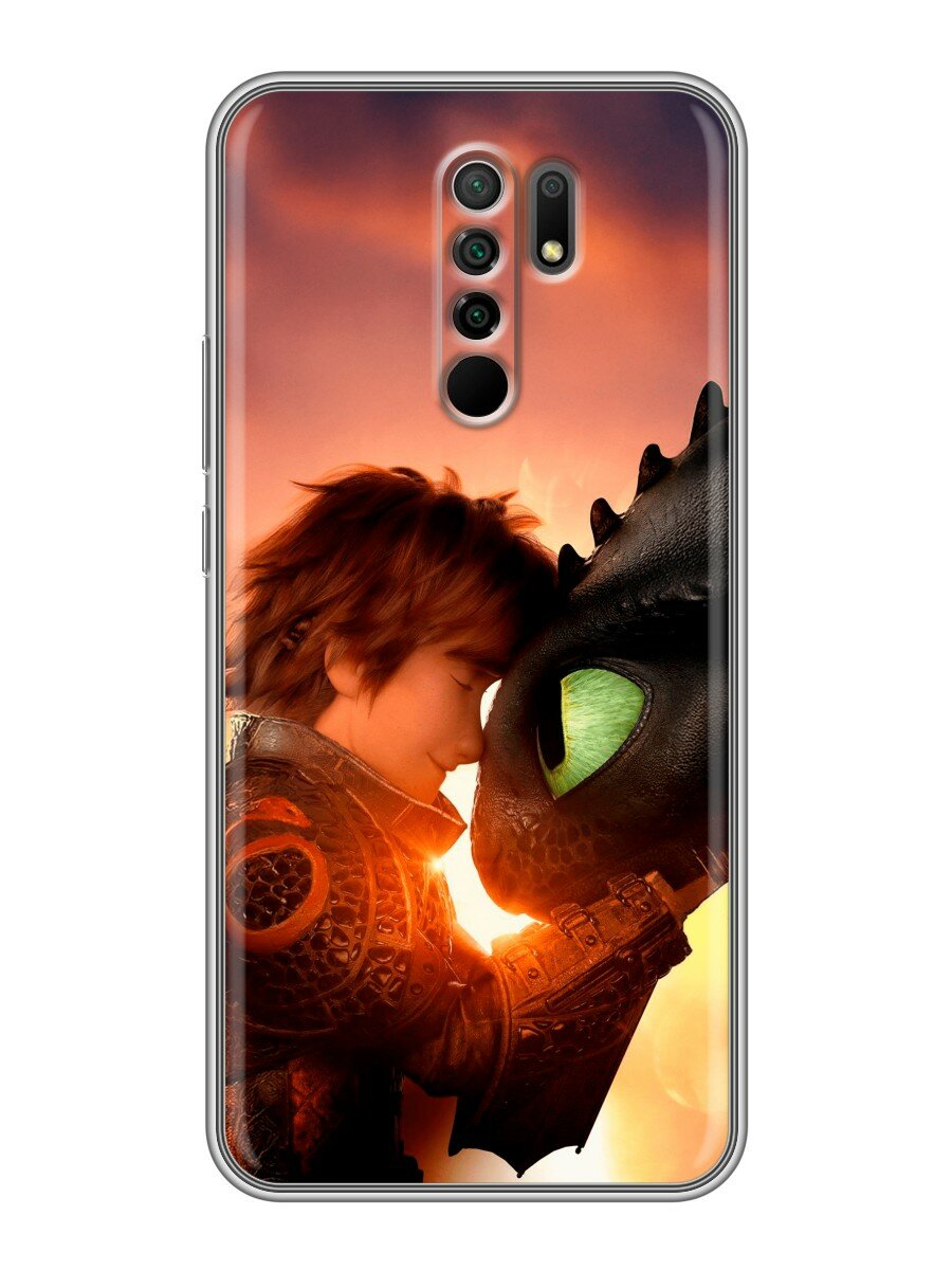 Чехол для Xiaomi RedMi 9 с принтом Как приручить дракона (Сяоми Редми 9)