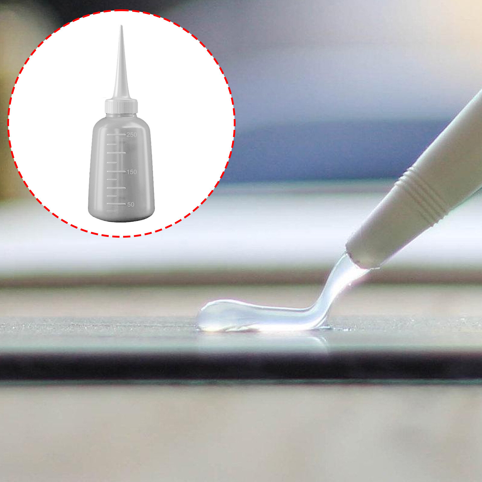 4 шт бутылок для клея с насадкой лабораторных и творческих нужд