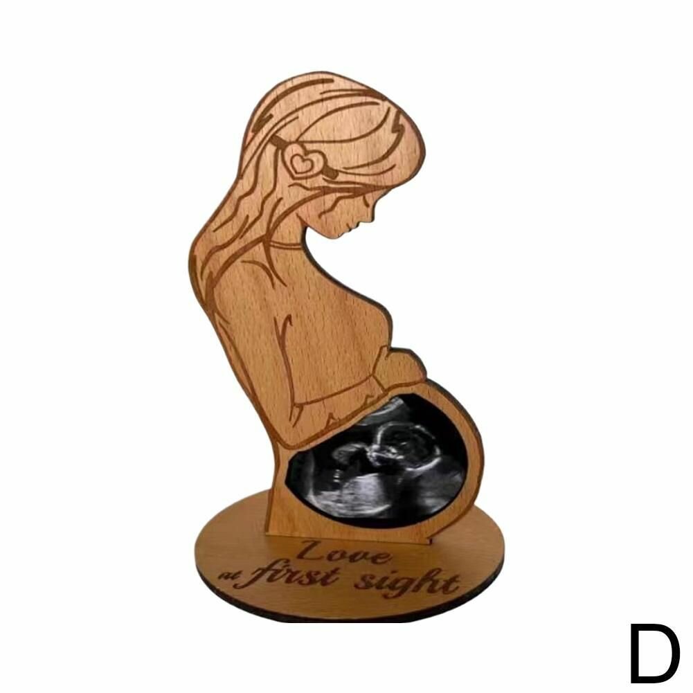 Деревянная фоторамка для хранения первой фотографии УЗИ ребенка, подарок на беременность