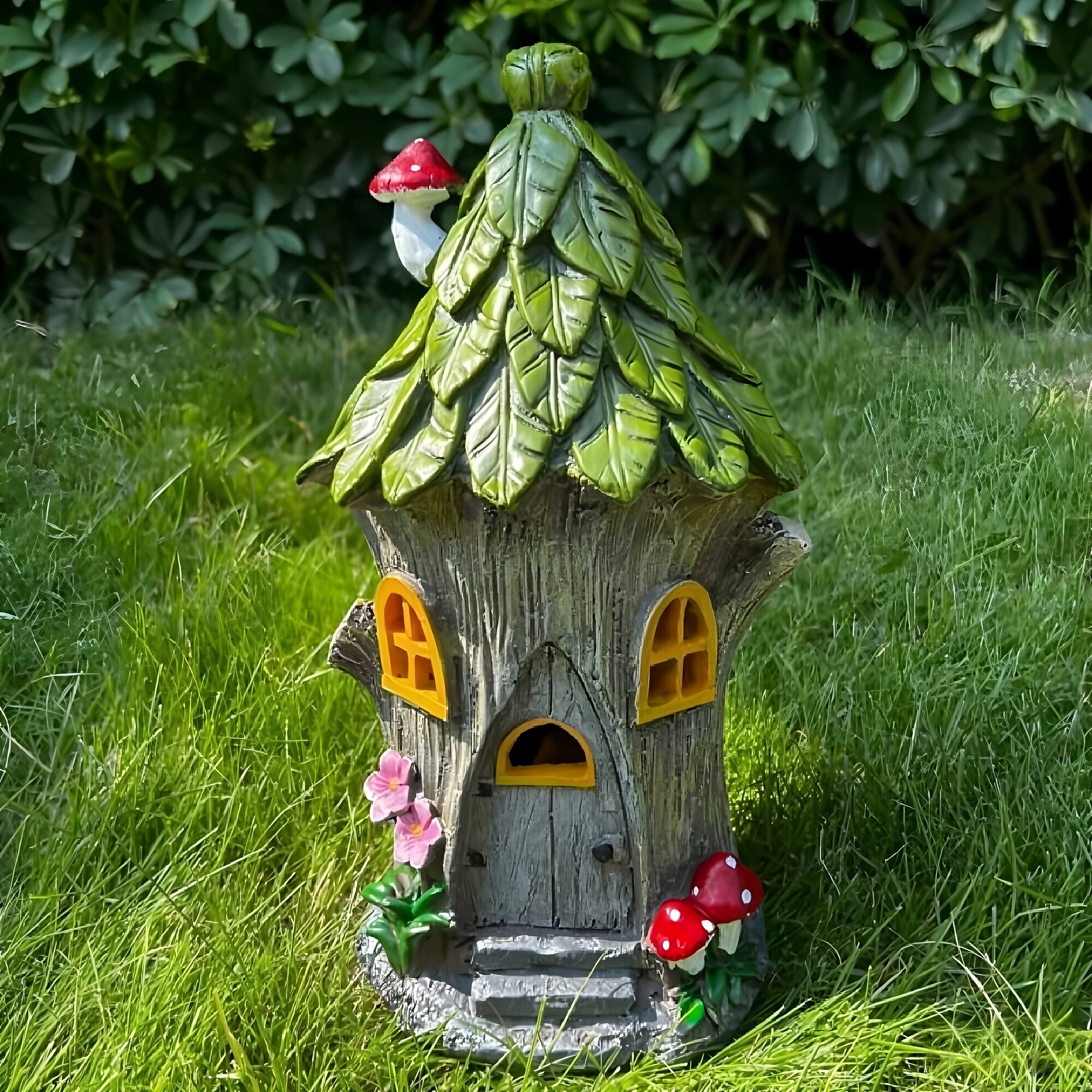 Солнечный сад Открытый Домик, для газонных фонарей, с подсветкой, сказочный дизайн