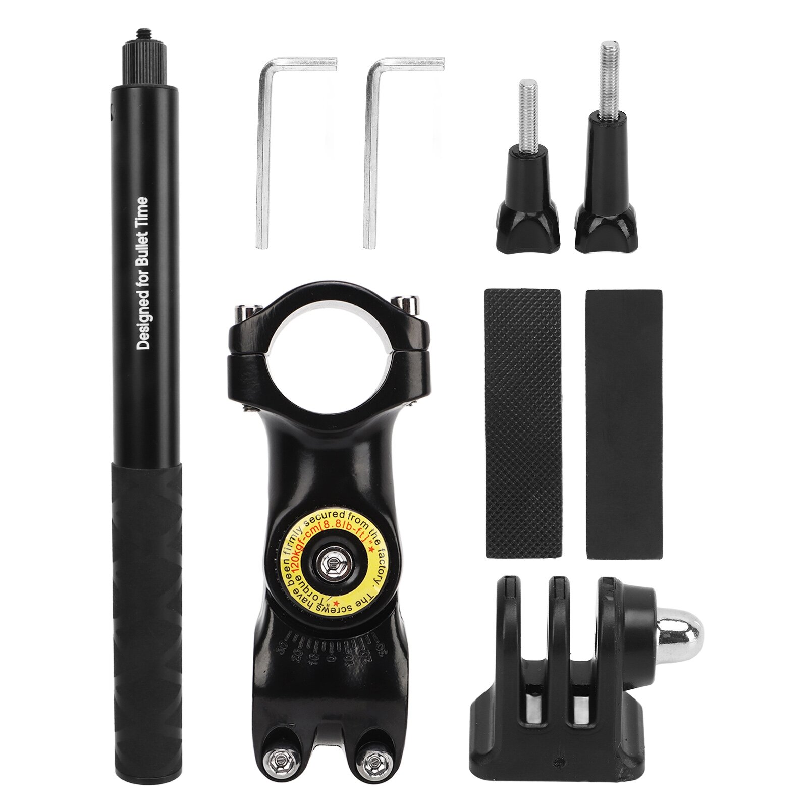 Держатель для камеры на руль велосипеда PULUZ, крепление для защиты мотоцикла, кронштейн для селфи-палки