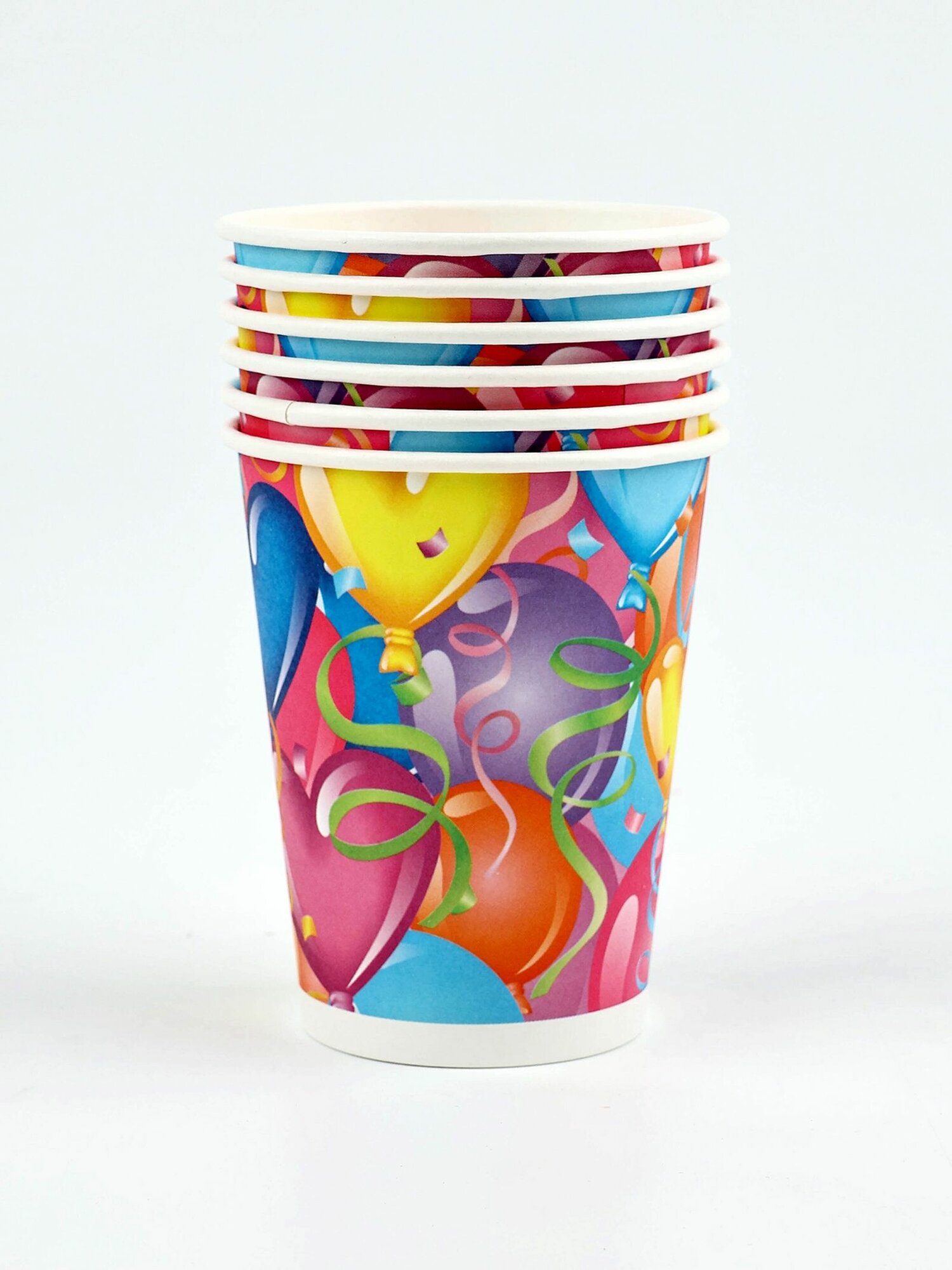 Стаканы бумажные Праздничное настроение , 200 мл 6 шт.