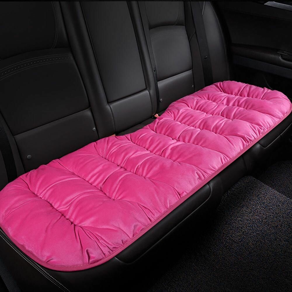 Зимняя утолщенная и теплая короткая плюшевая удобная подушка для автокресла без спинки