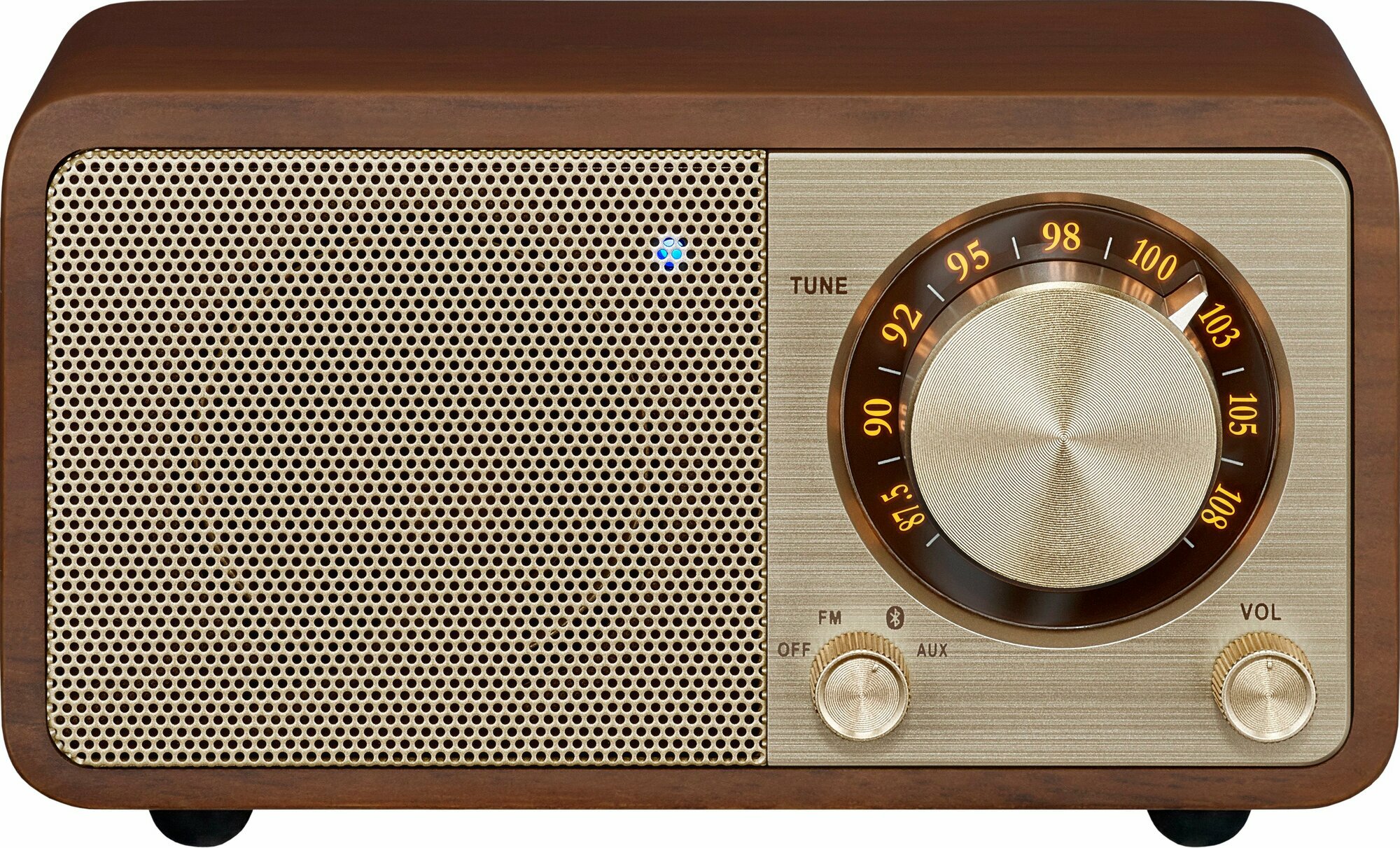 Радиоприемник WR-7 PLUS VINTAGE WALNUT, FM, Bluetooth, AUX-IN