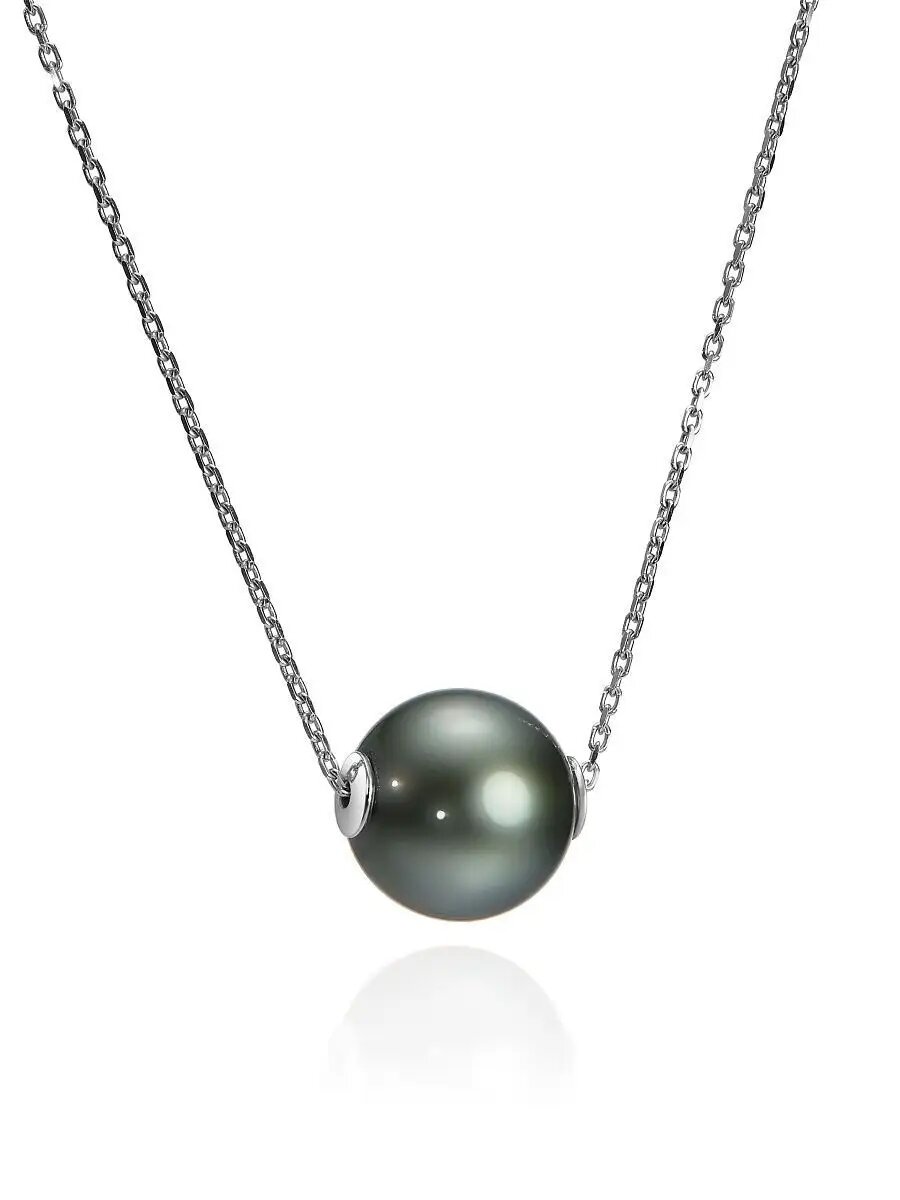 Колье, белое золото, 585 проба, жемчуг