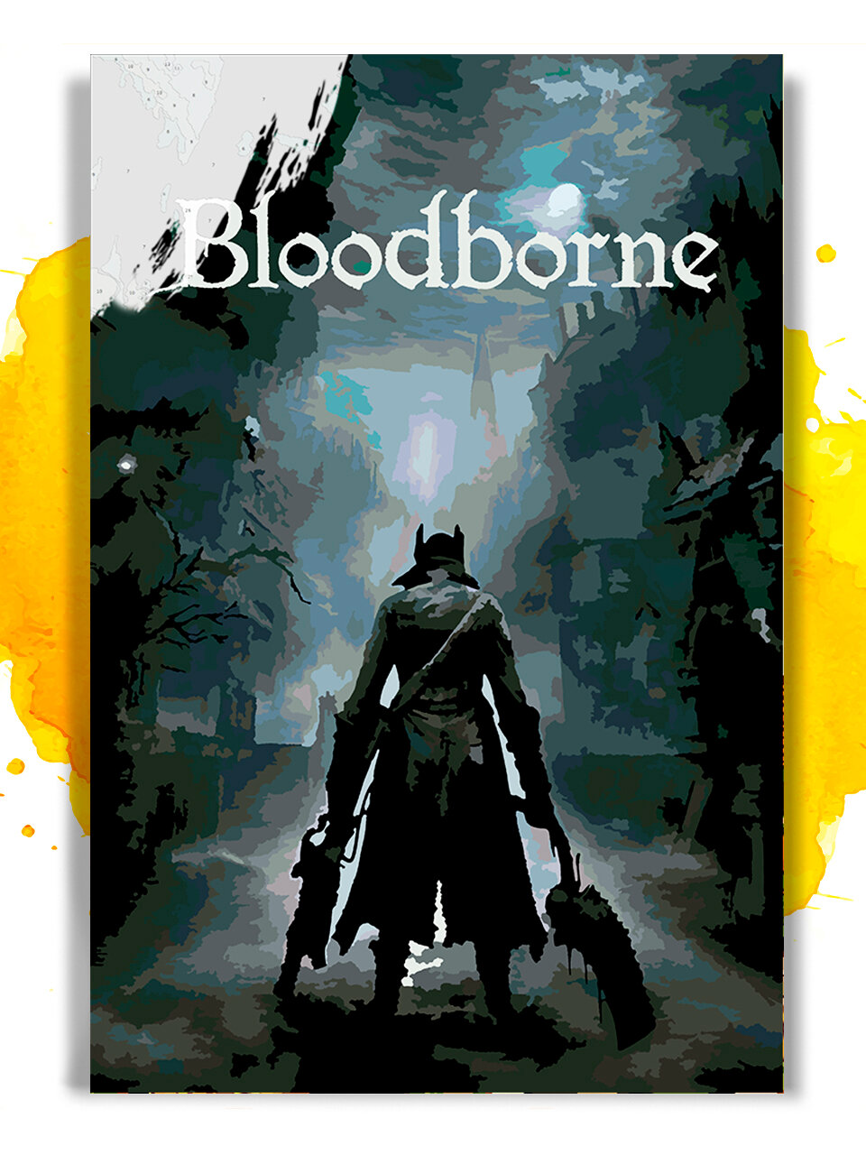 Картина по номерам на холсте Bloodborne, 40 х 60 см