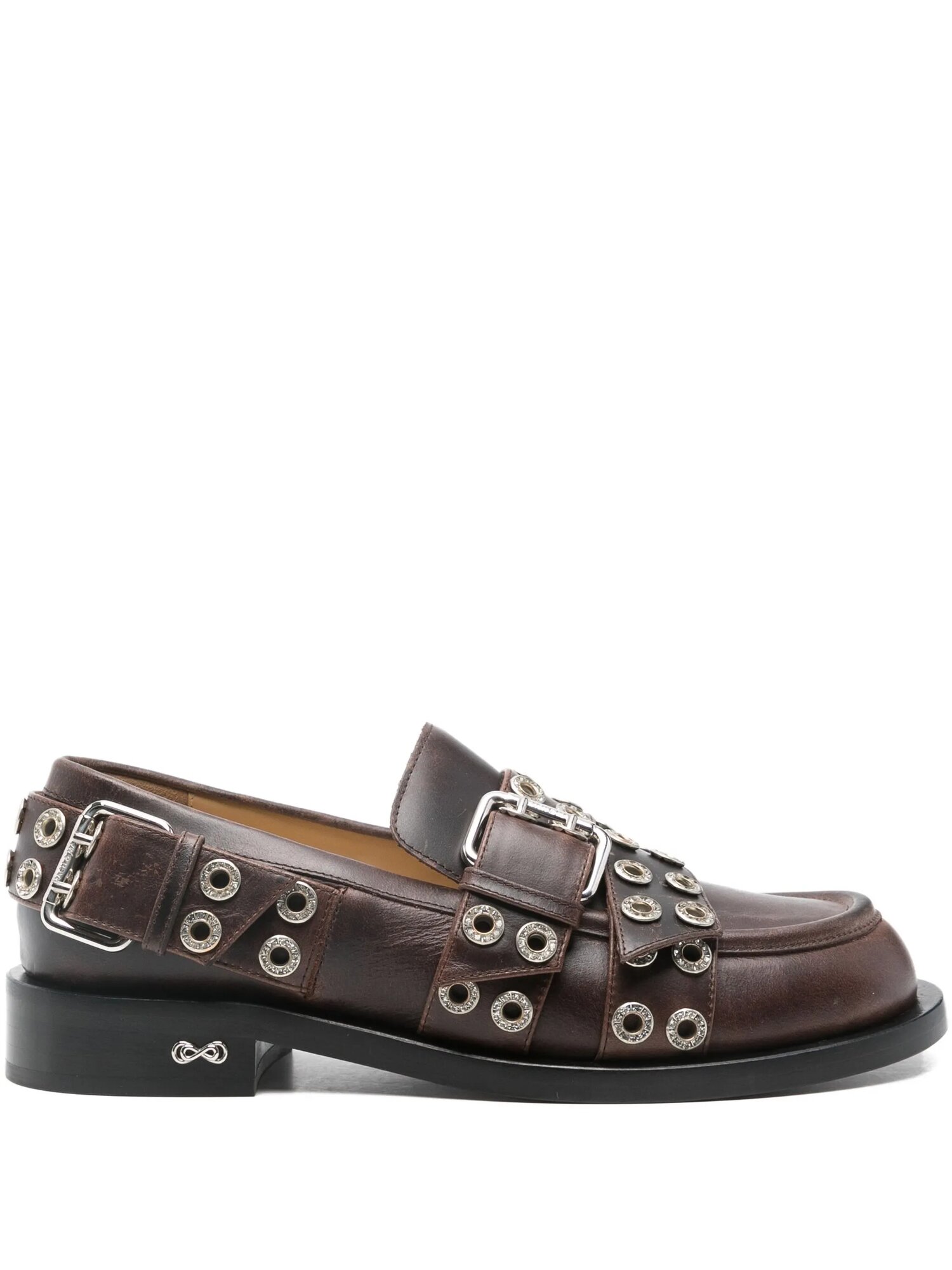 Лоферы Buckle-belt leather loafers
