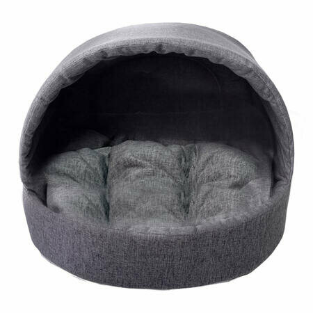 HOMEPET Жаккард Melange #1 38 см х 35 см х 27 см домик эстрада графит для домашних животных